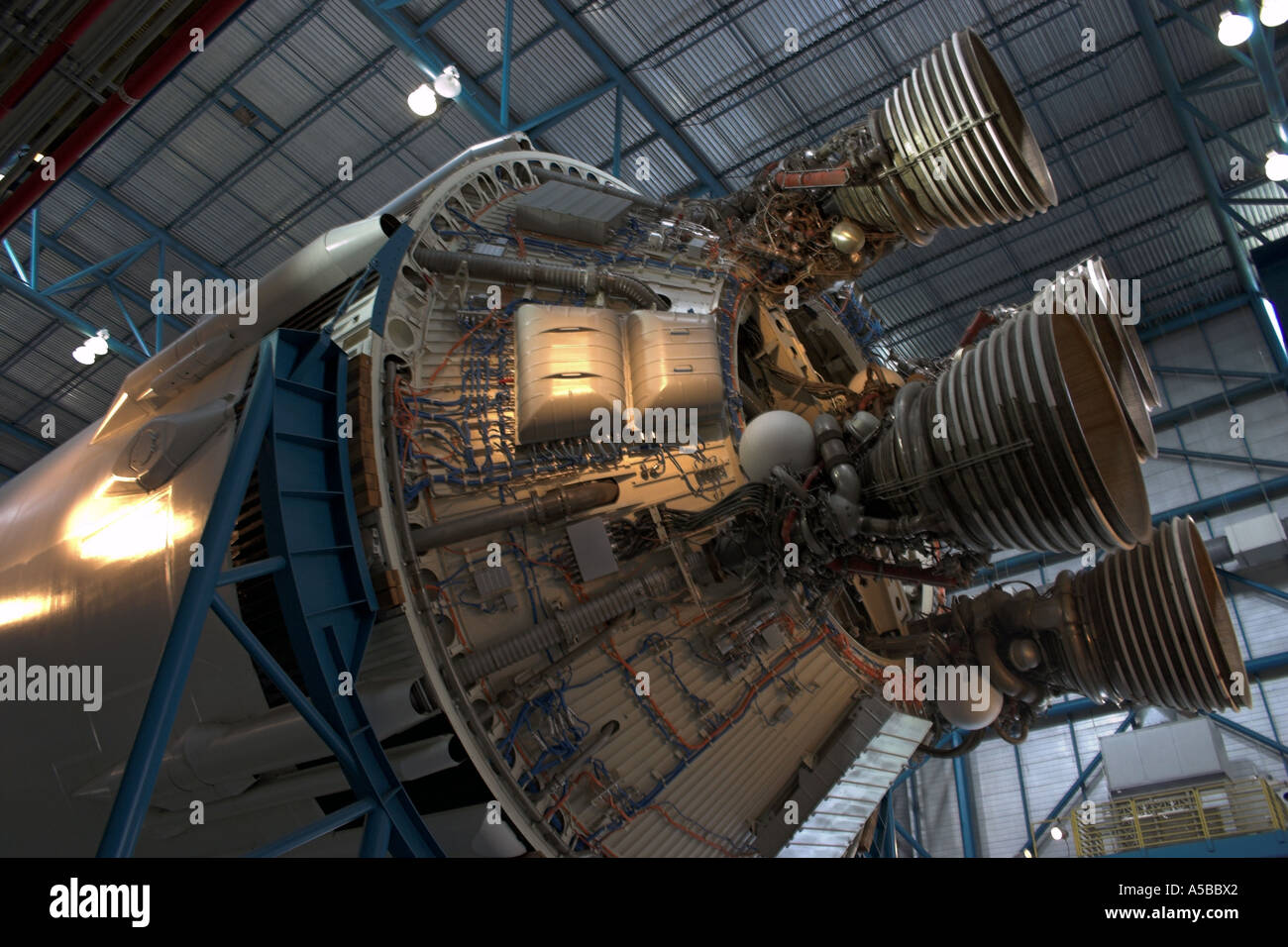 Saturn V, Second Stage Rocket Engines, Kennedy Space Center, Florida ...