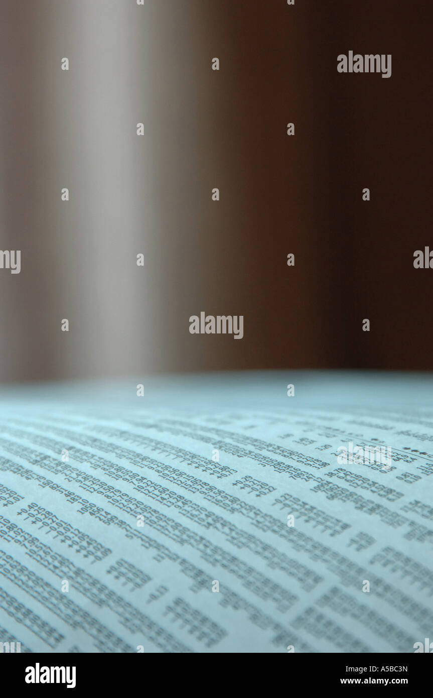 Financial section of a newspaper Stock Photo - Alamy
