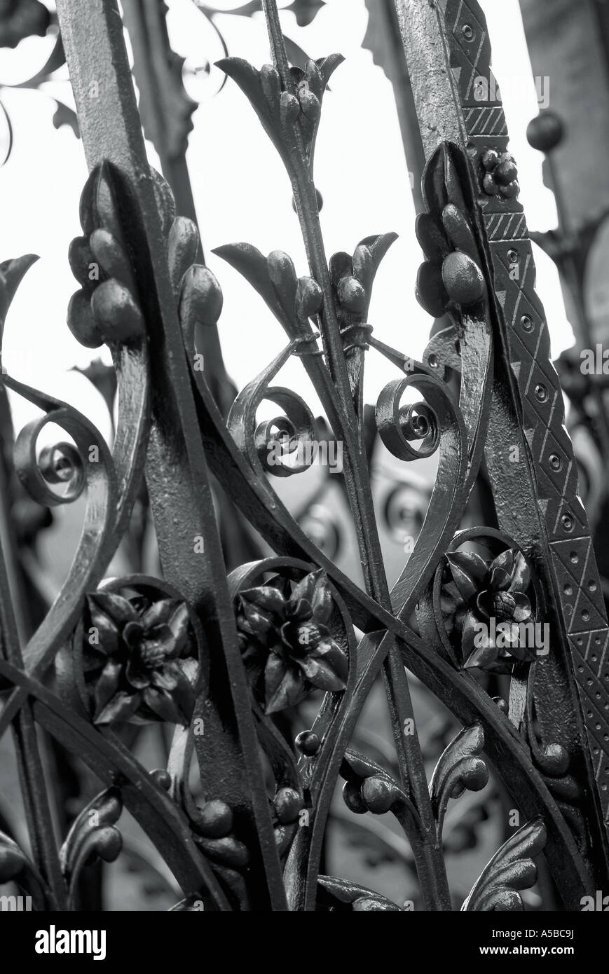 Rod iron gate hi-res stock photography and images - Alamy