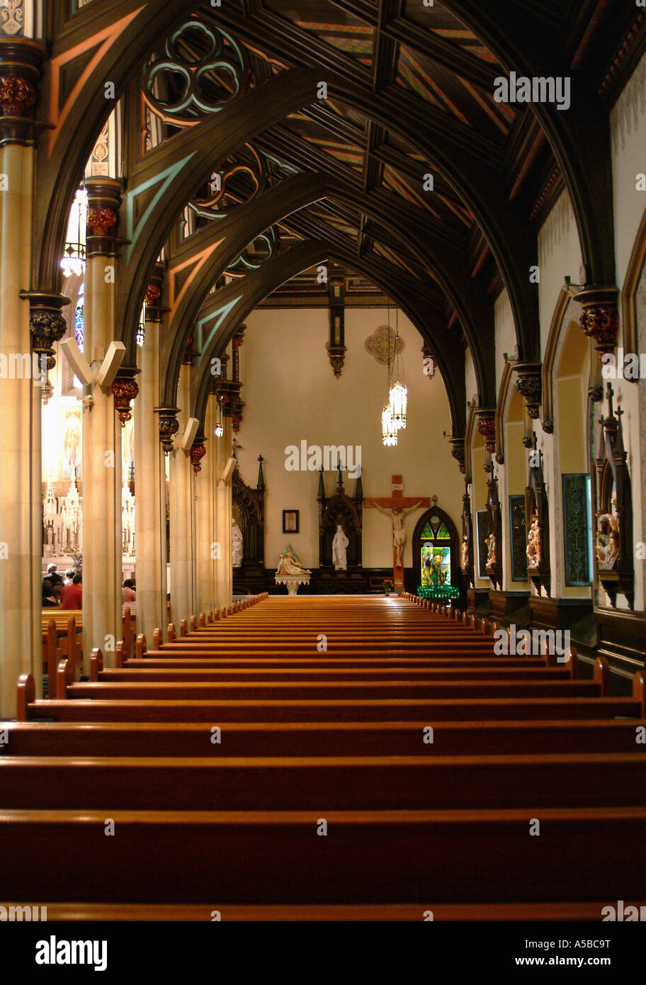 Church architecture and seating Stock Photo - Alamy