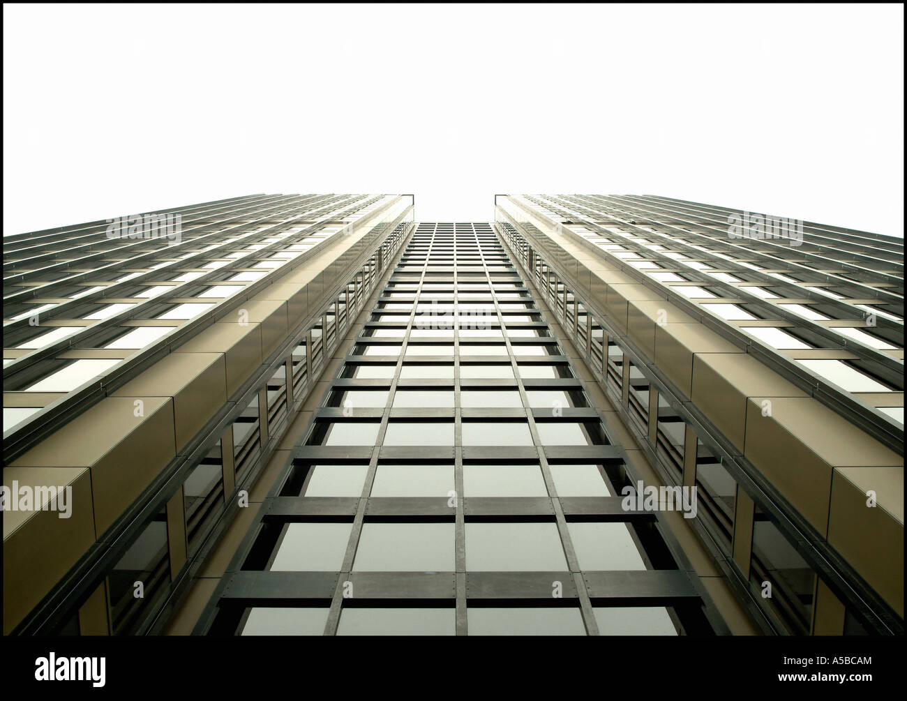 Low angle view of perspective lines of an office building Stock Photo ...
