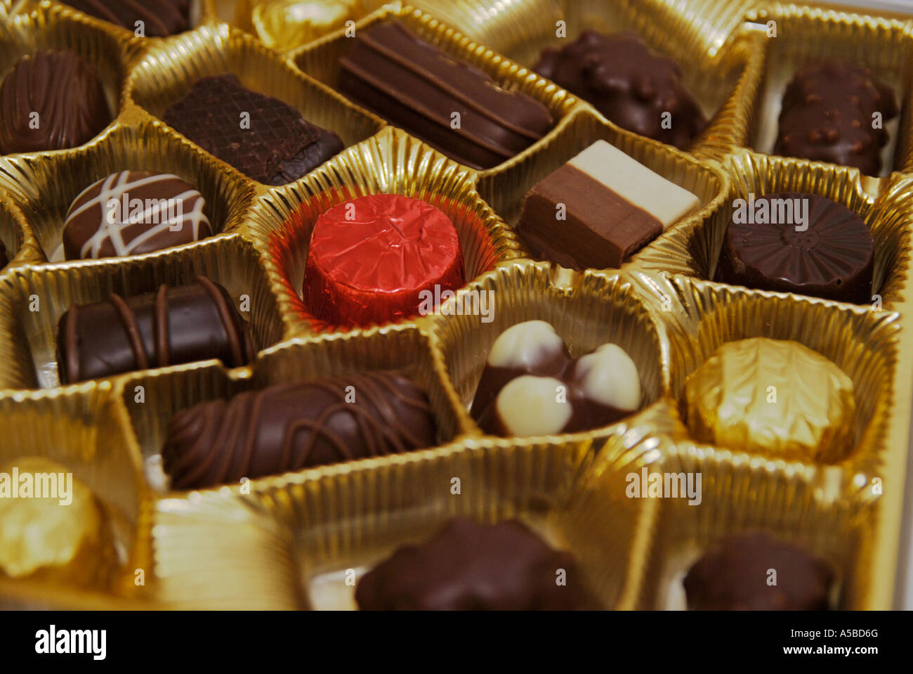 box of chocolates Stock Photo - Alamy