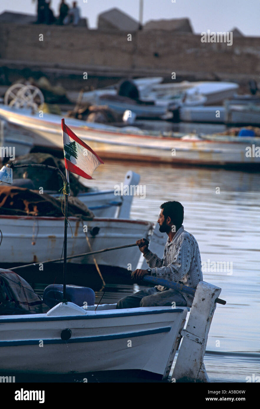 A port scene at Saida Lebanon Stock Photo - Alamy