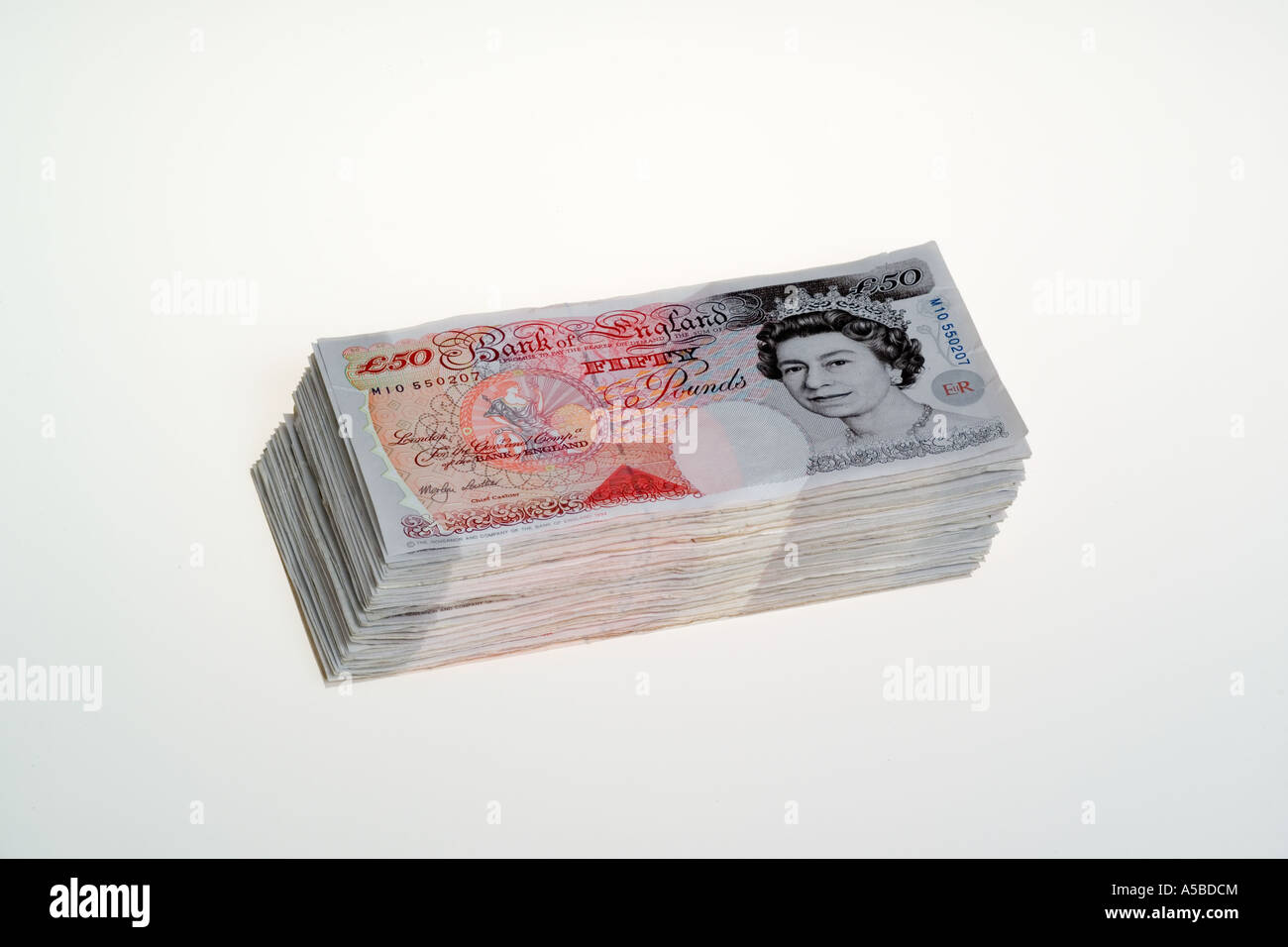 Pile of fifty pound notes Stock Photo - Alamy