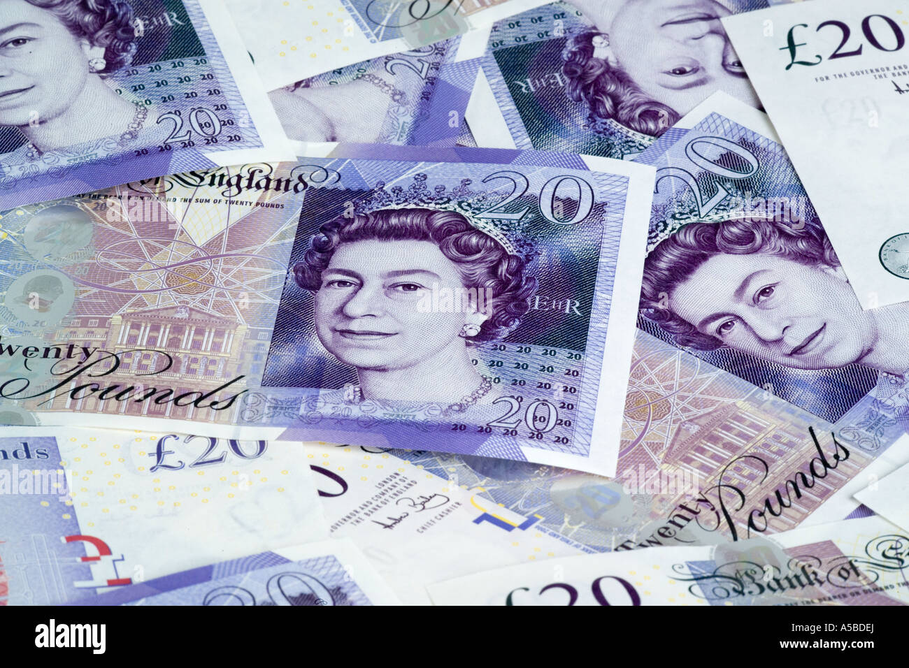 20 pound notes hi-res stock photography and images - Alamy