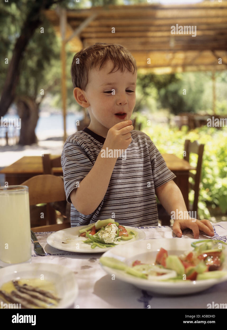 Mediterranean diet salad greece tourist hi-res stock photography and ...