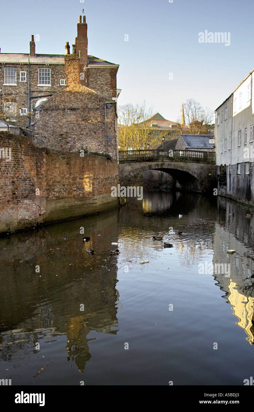 Foss Bridge River Foss York Stock Photo - Alamy