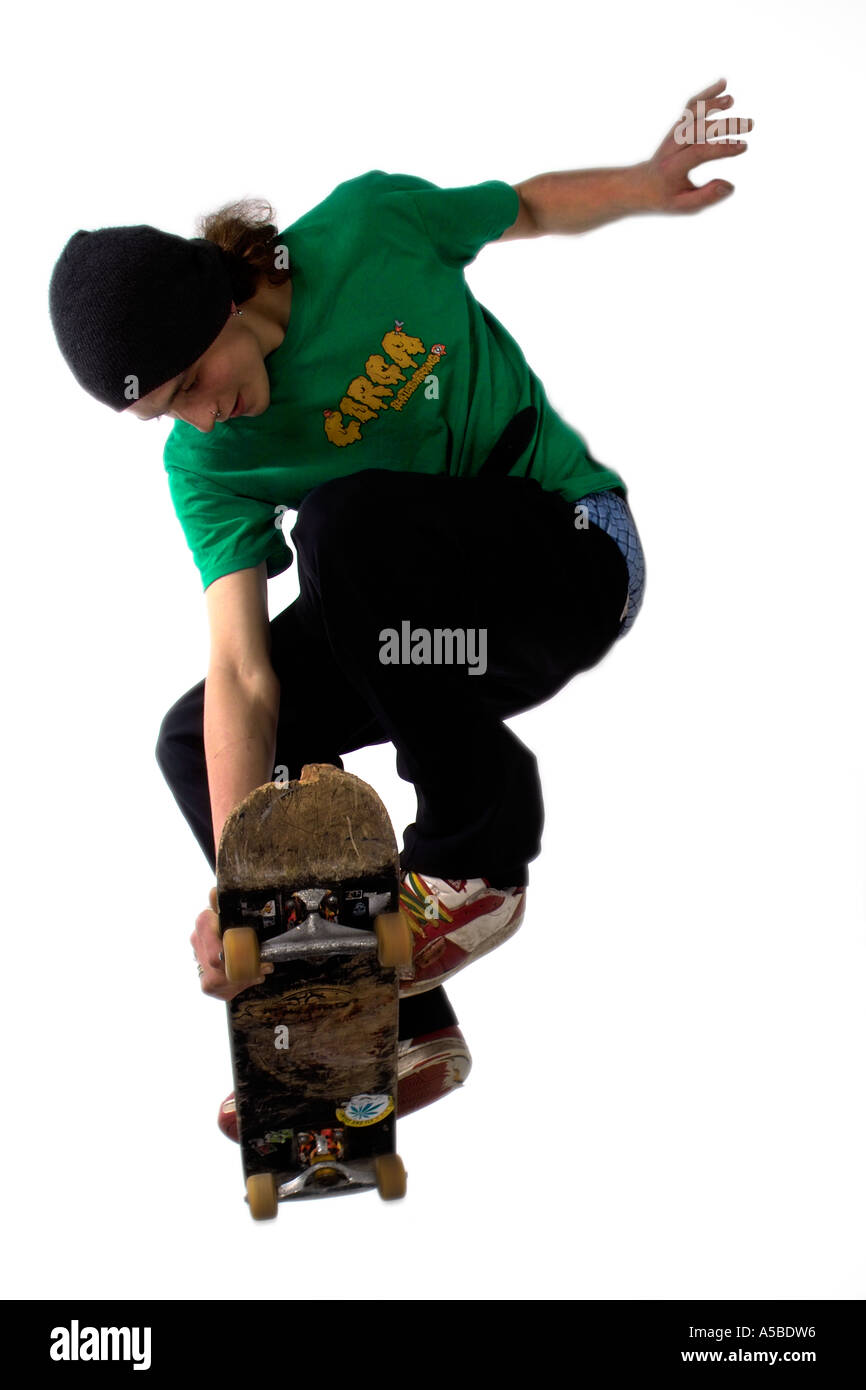 Skateboarder Cut Out Stock Images & Pictures - Alamy