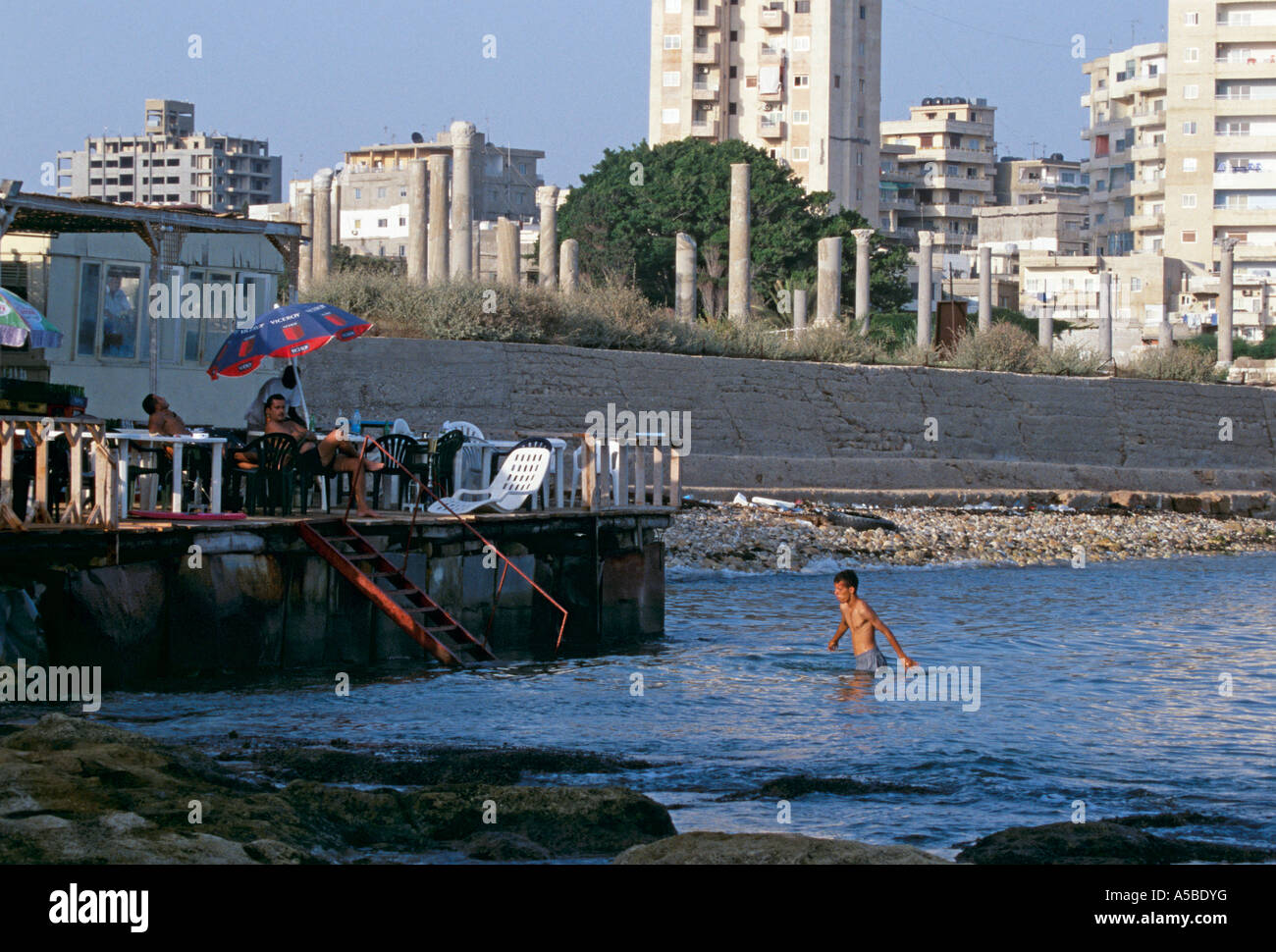 The beach club in Lebanon Stock Photo - Alamy