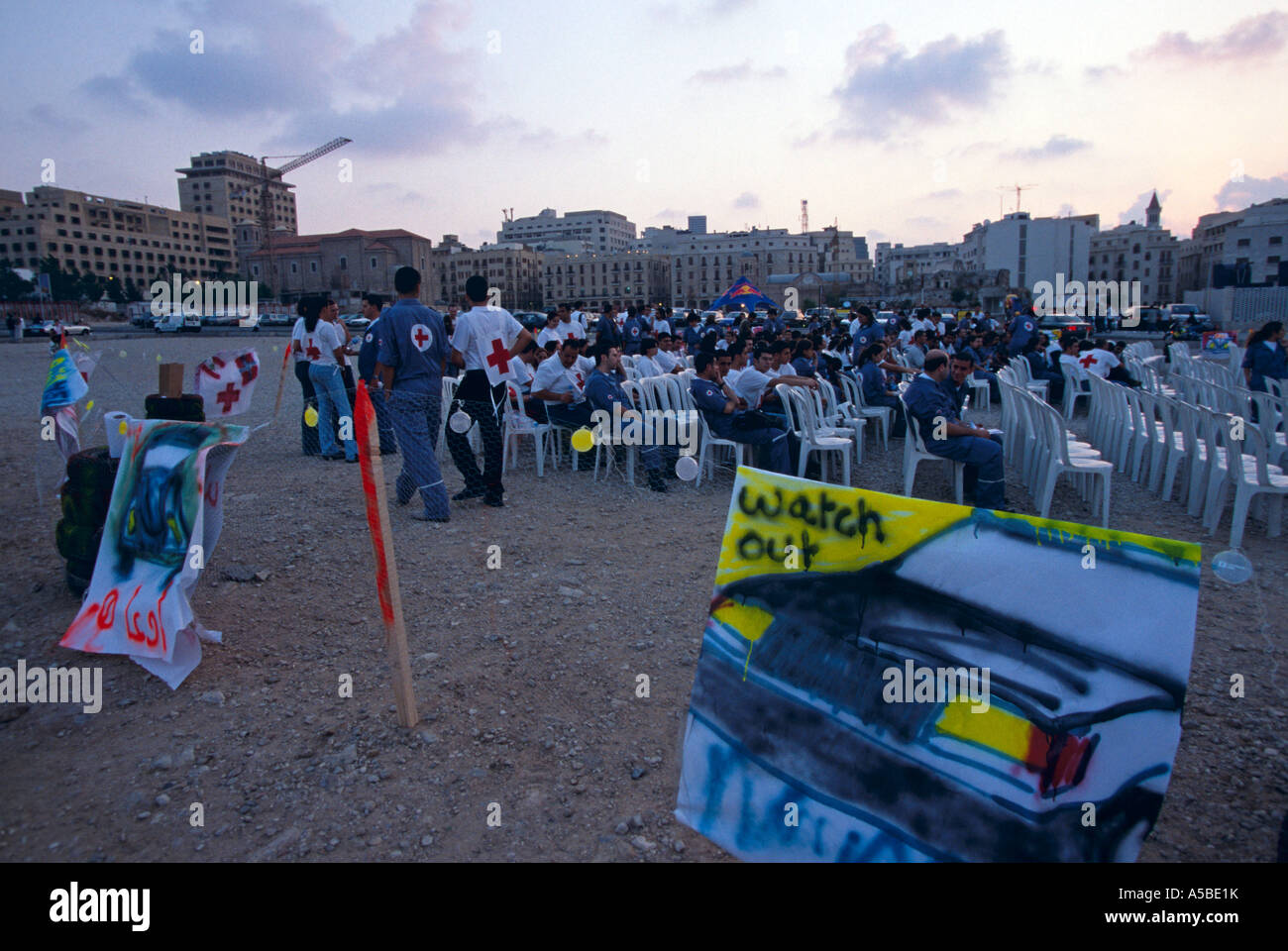 A red cross seminar in Beirut Stock Photo - Alamy