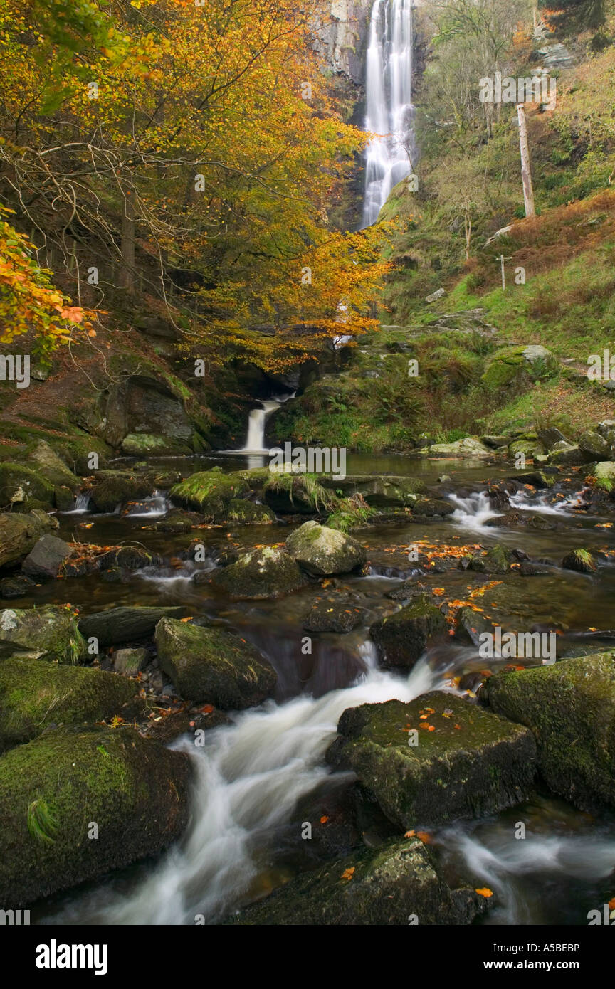 Pistyll Rhaeadr Waterfalls Nr Llanrhaeadr ym Mochnant Welshpool Powys ...