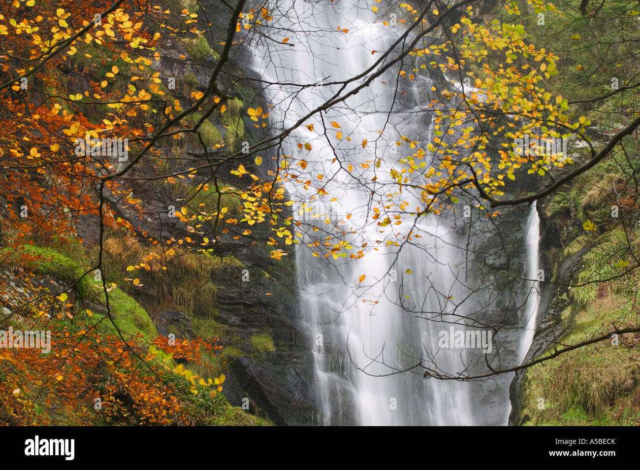 Pistyll rhaeadr waterfalls, wales hi-res stock photography and images ...
