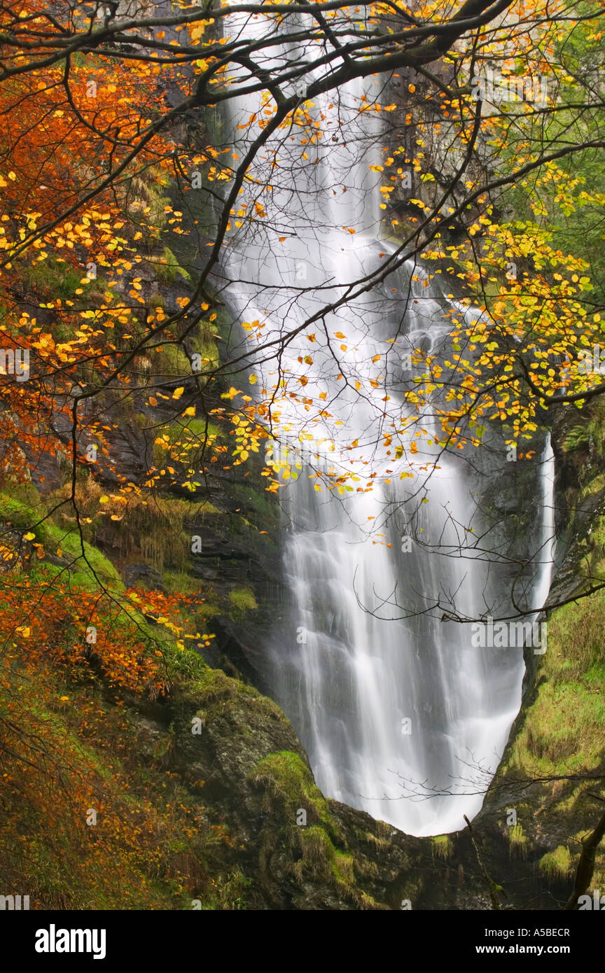Pistyll Rhaeadr Waterfalls Nr Llanrhaeadr ym Mochnant Welshpool Powys ...