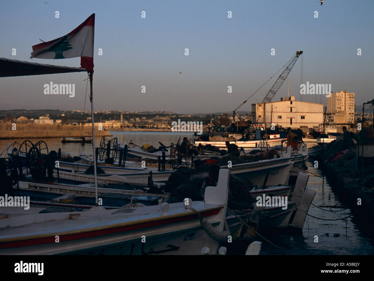 A fishing port in Saida Lebanon Stock Photo - Alamy