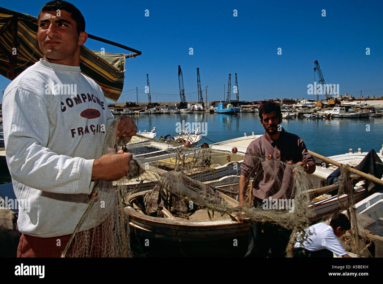 A fishing port in Saida Lebanon Stock Photo - Alamy