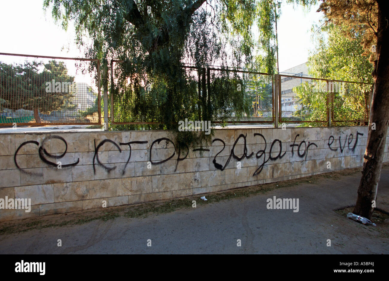 Jewish graffiti in Jerusalem Stock Photo - Alamy