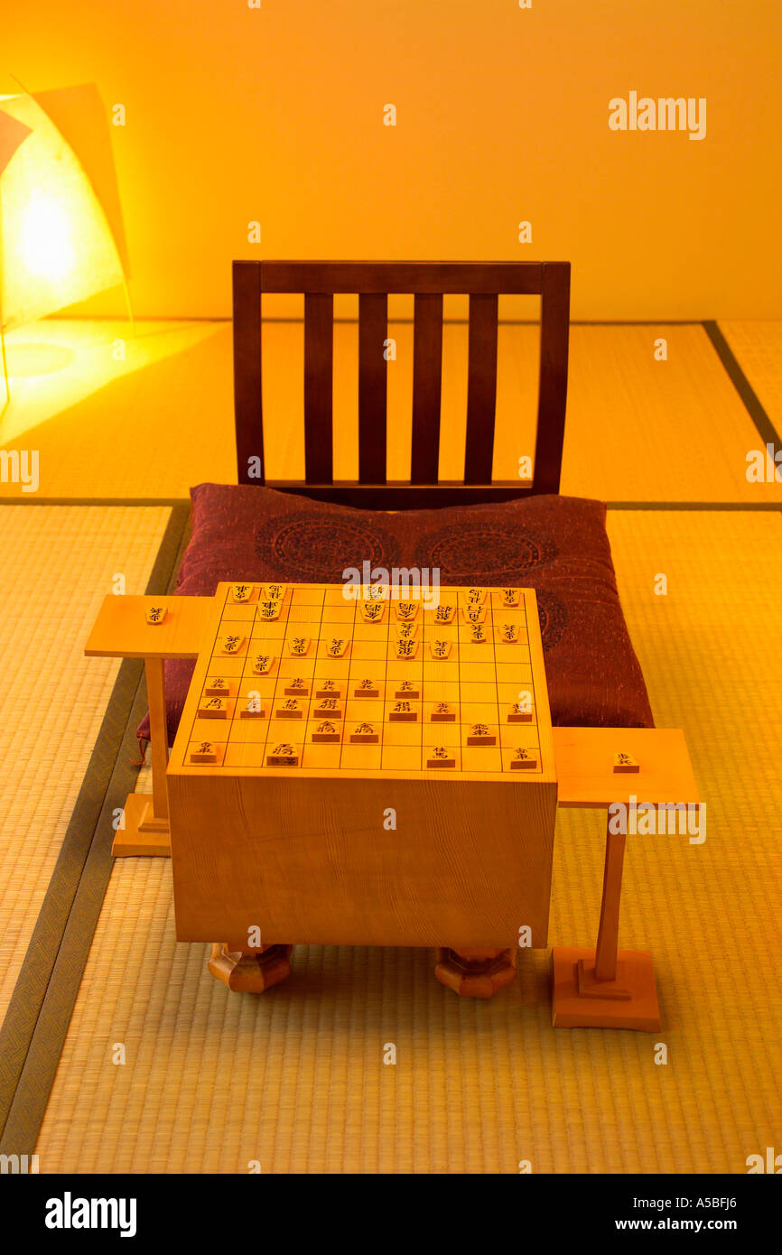 Japanese chess board Stock Photo - Alamy