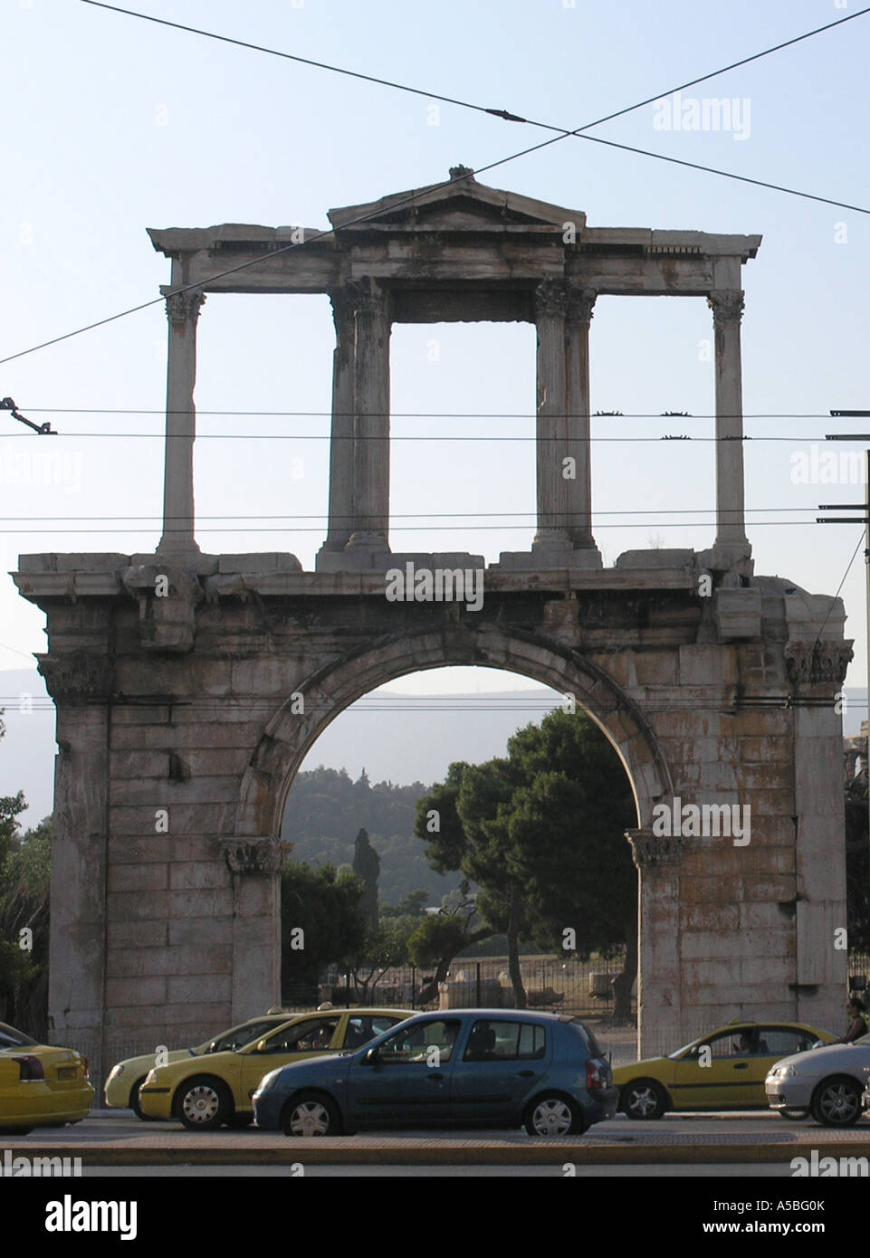Hadrian's arch Athens Greece Stock Photo - Alamy