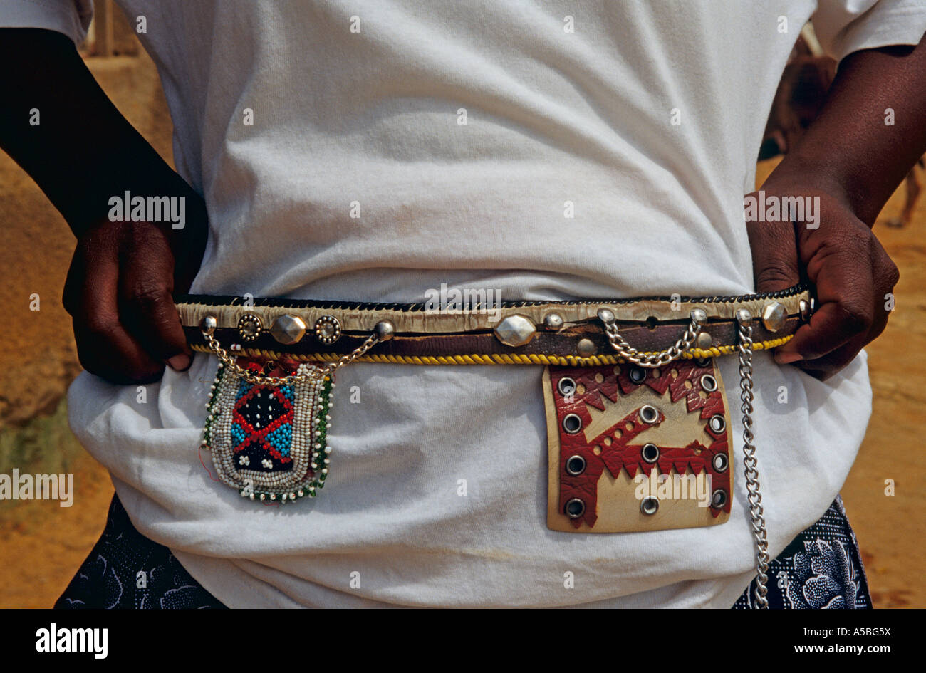 A traditional tribal belt South Africa Stock Photo - Alamy