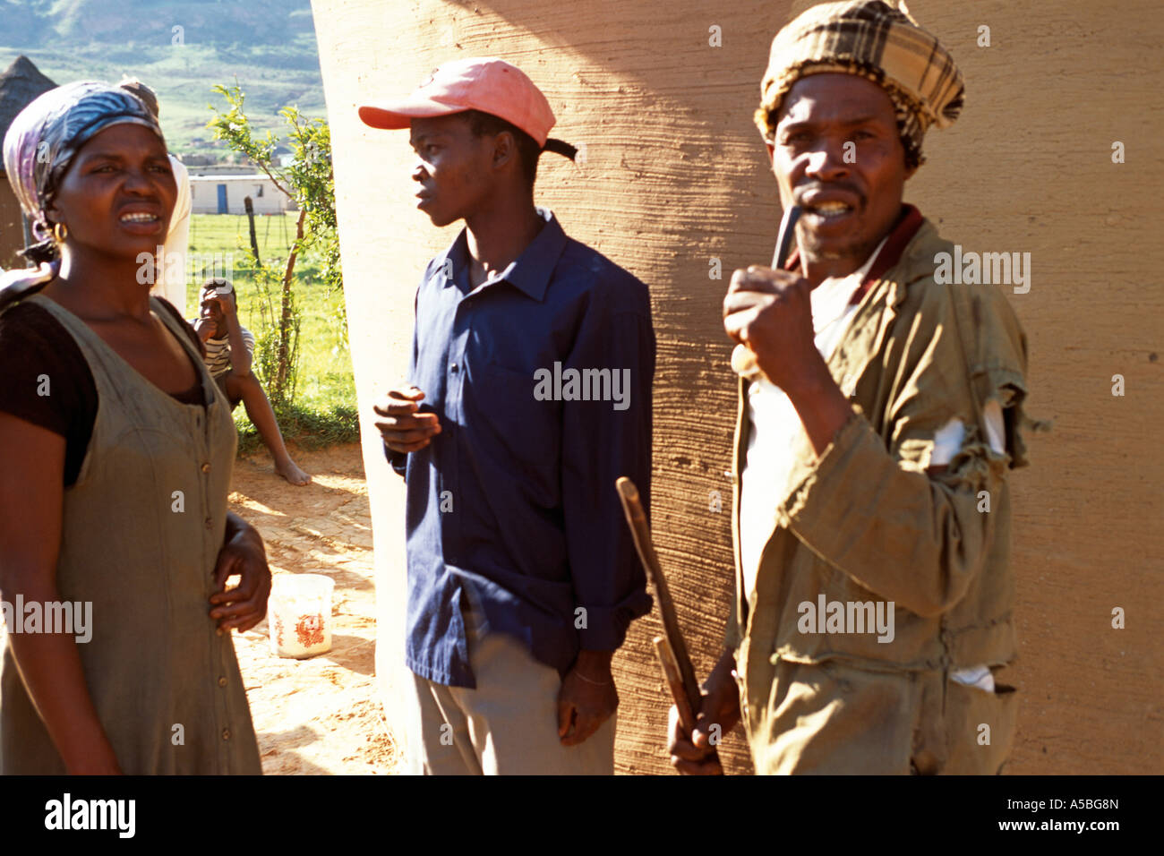 Villagers in South Africa Stock Photo - Alamy