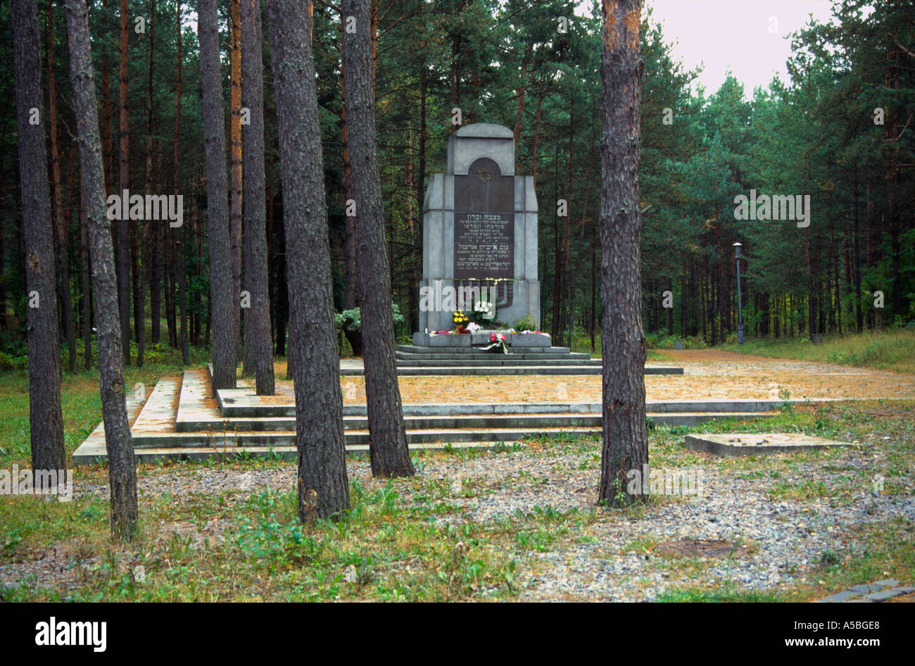 Lithuania Vilnius Paniariai memorial Memorial to the 70 000 jews from ...