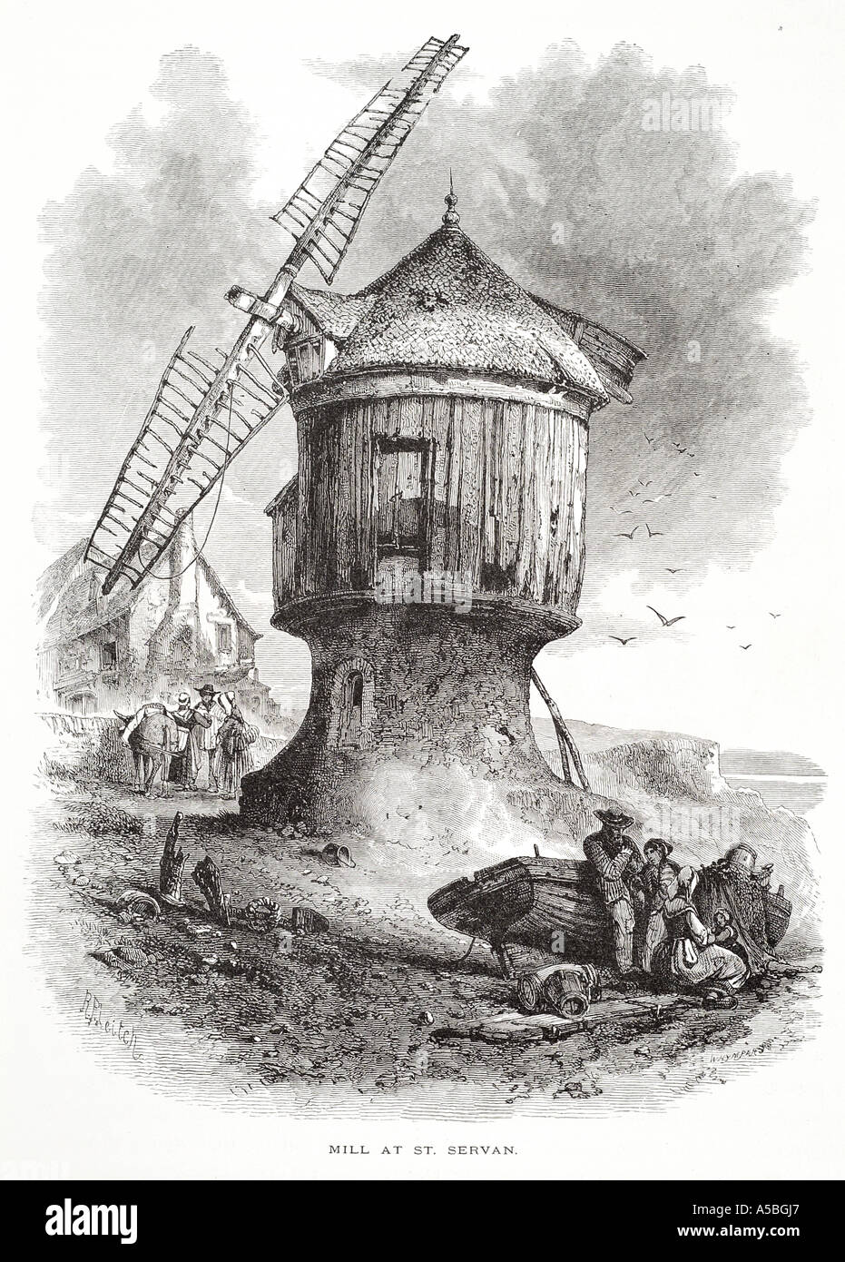 windmill saint servan sur mer Malo Maritime Bretagne Brittany France ...