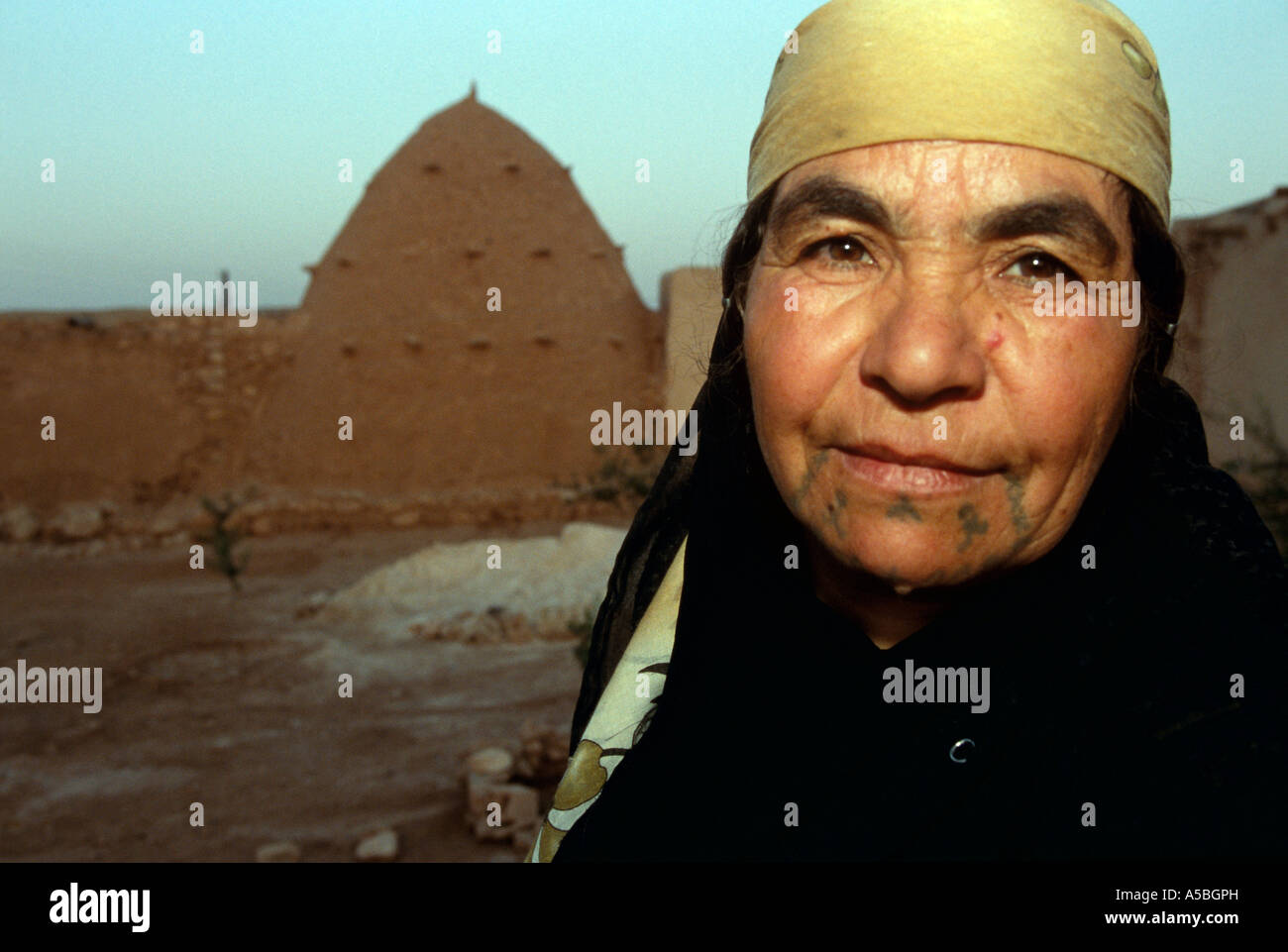 A woman in front of beehive houses in Aleppo Syria Stock Photo - Alamy