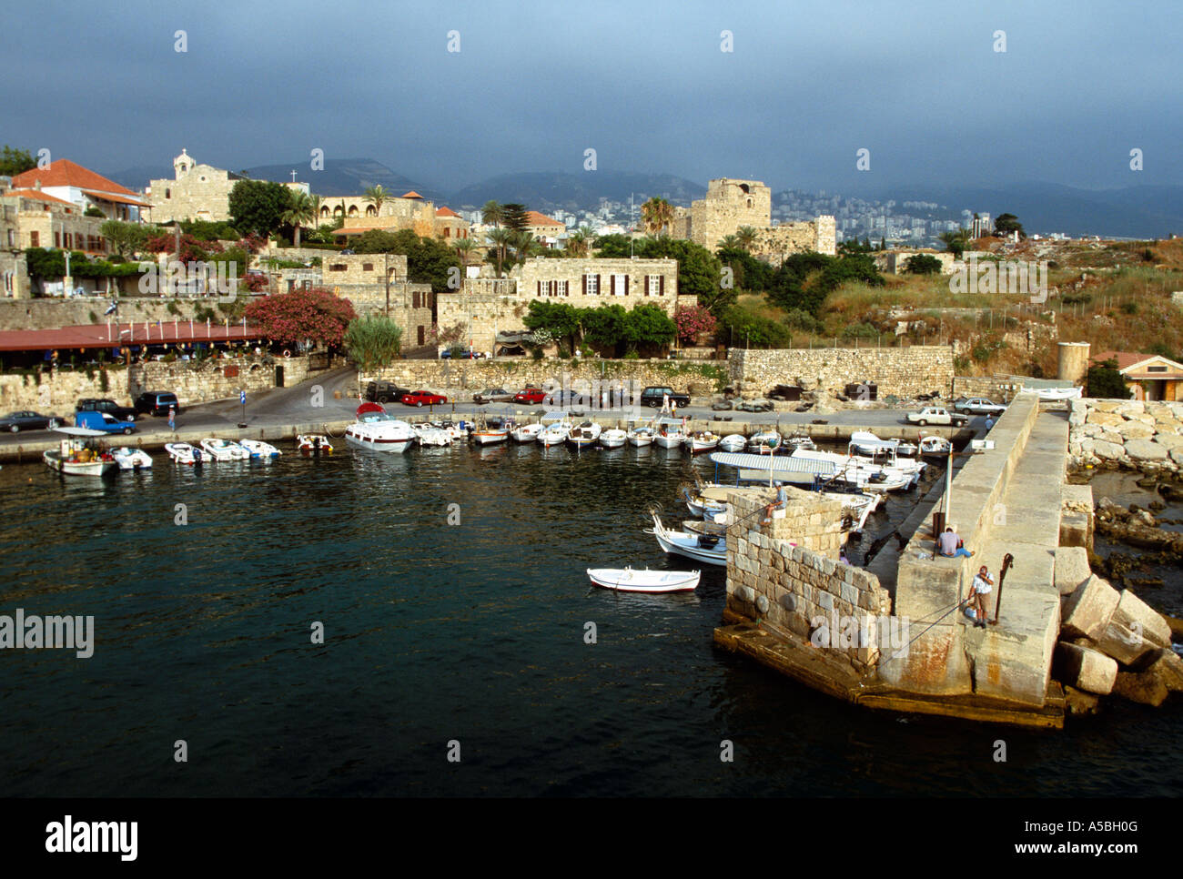 An overview of Byblos Lebanon Stock Photo - Alamy