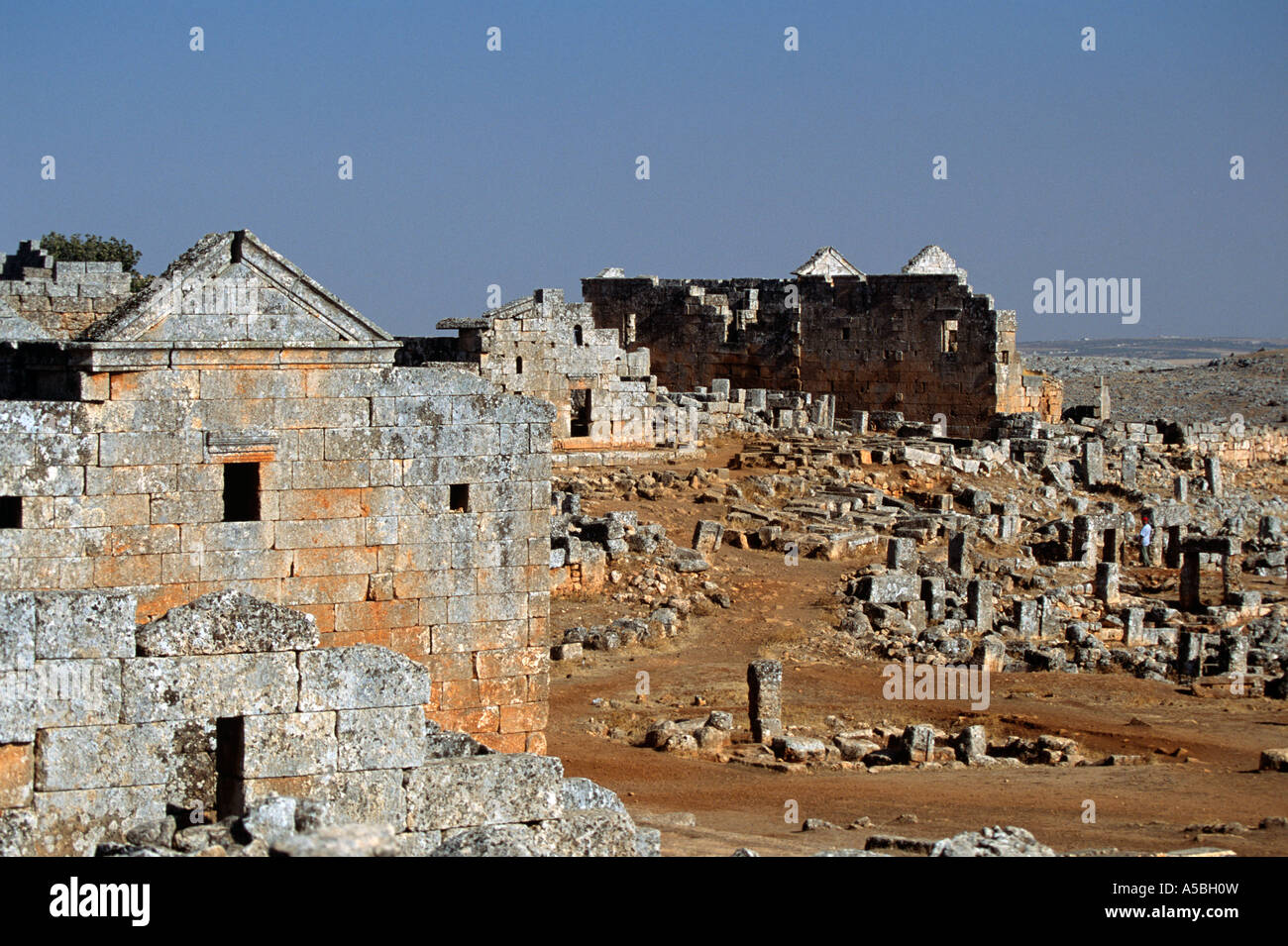 Abandoned ancient Byzantine village, Aleppo, Syria, Middle East Stock ...
