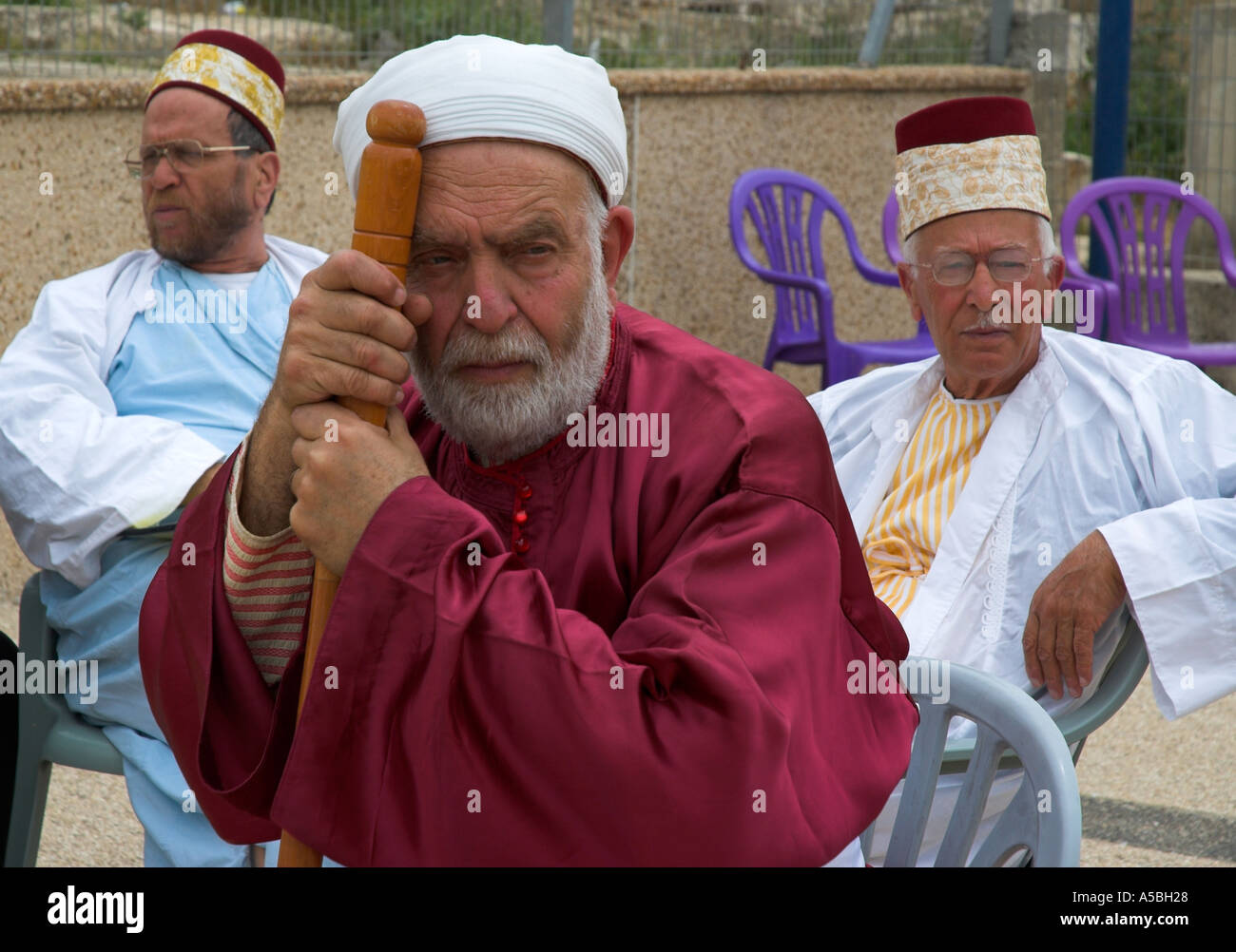 Mount Gerizim near Nablus The Samaritan community Passover sacrifice ...