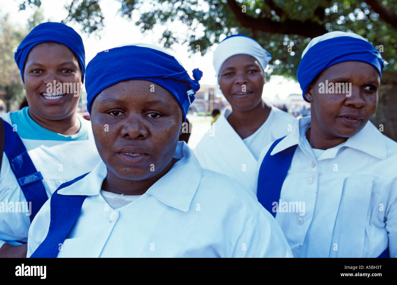 Churchgoers in Soweto South Africa Stock Photo - Alamy