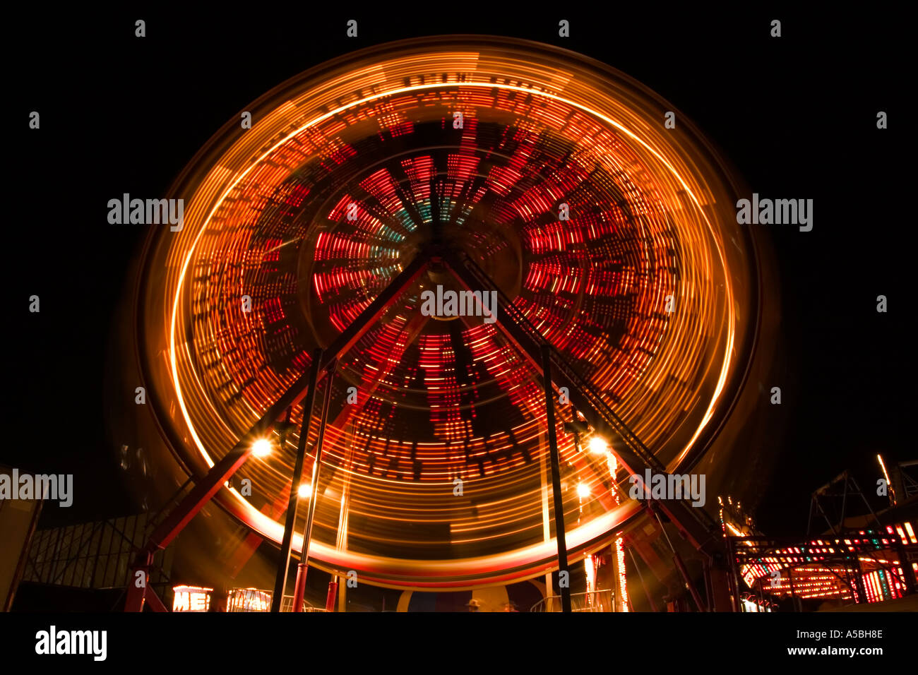 Ferris wheel at a fair Stock Photo - Alamy