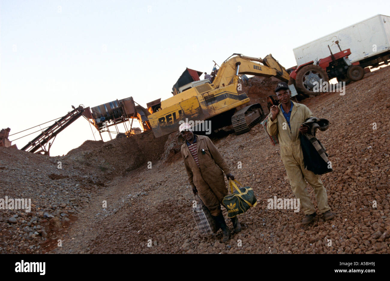 Mine workers south africa hi-res stock photography and images - Alamy