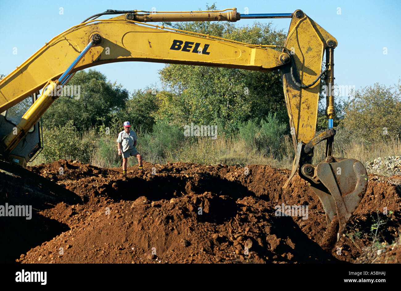 A diamond miner in South Africa Stock Photo - Alamy