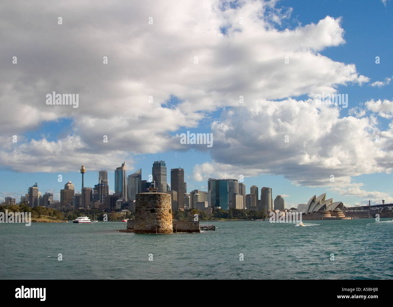 Fort Denison Lighthouse in Sydney Harbour, Australia Stock Photo - Alamy