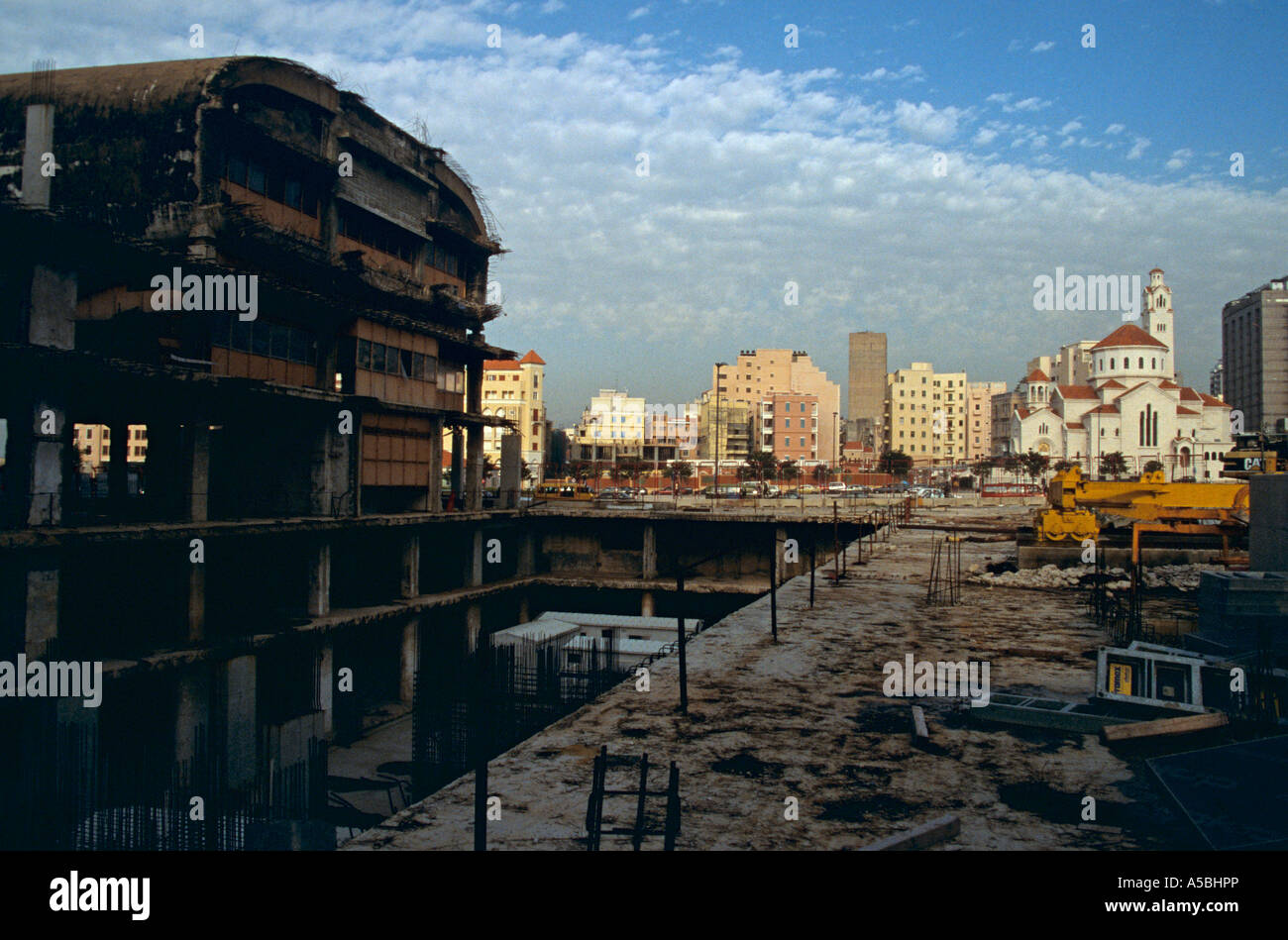 A reconstruction site in Beirut Lebanon Stock Photo - Alamy