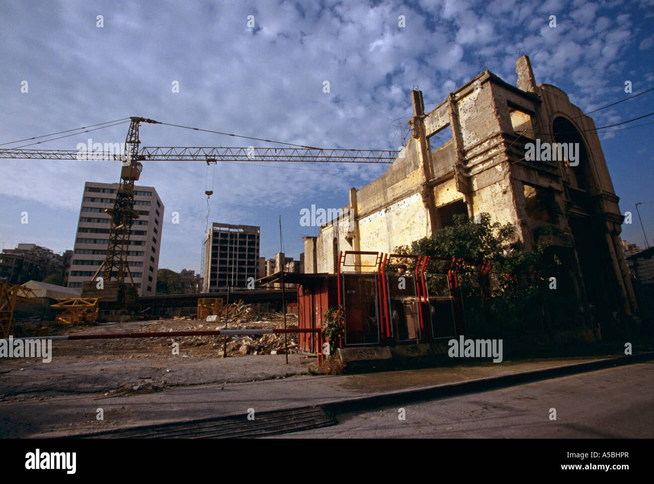 A reconstruction site in Beirut Lebanon Stock Photo - Alamy