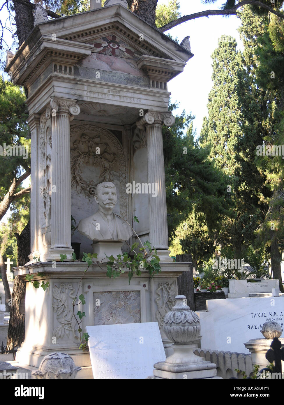 First cemetery in Athens Stock Photo - Alamy