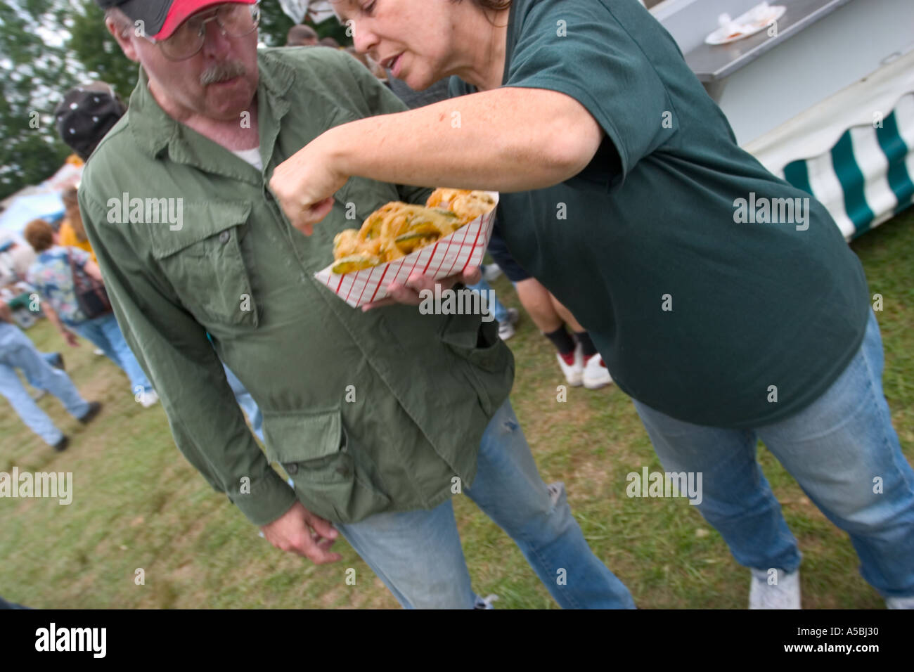Middle aged woman country fair hi-res stock photography and images - Alamy