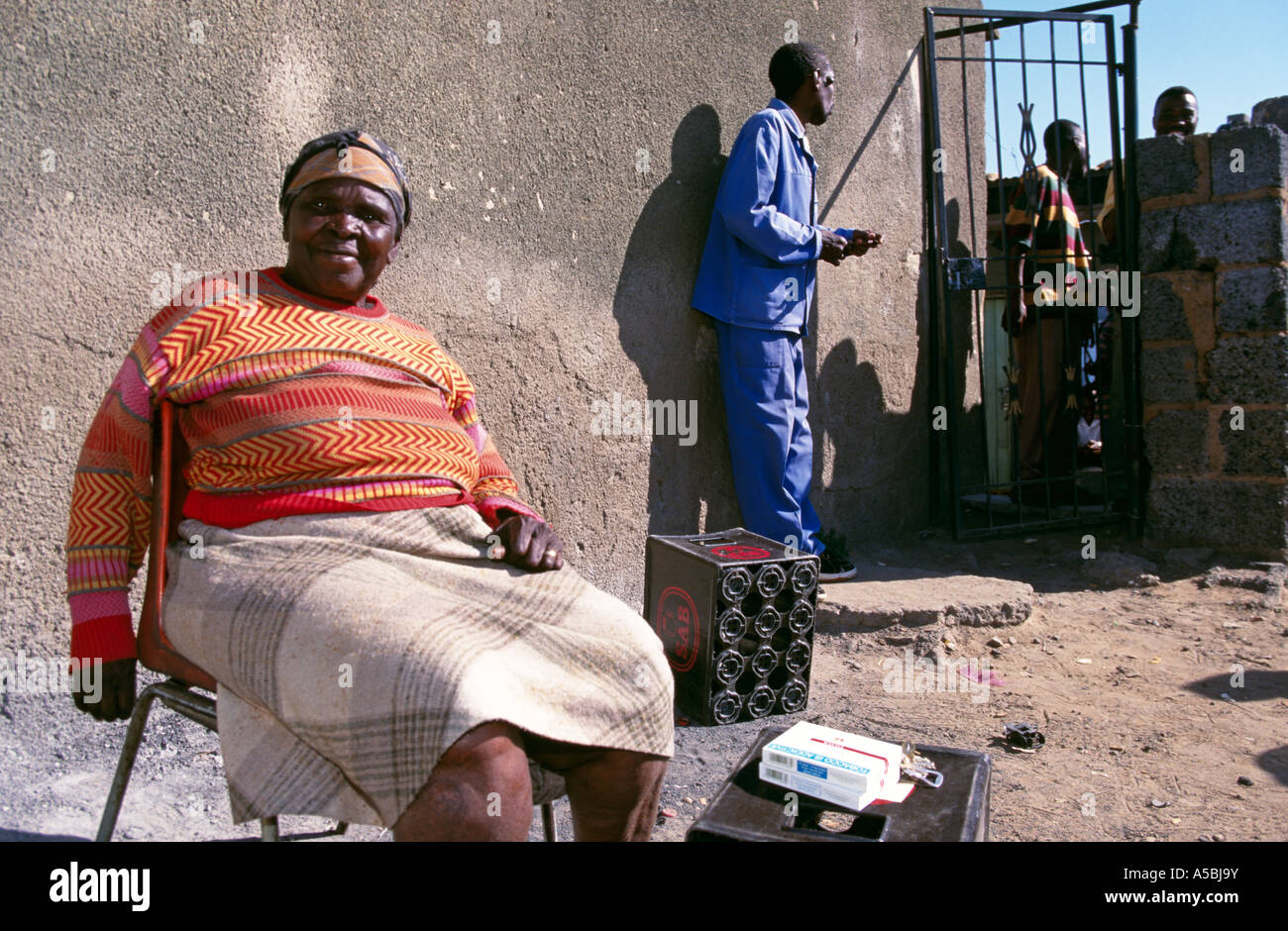 A woman in Soweto South Africa Stock Photo - Alamy