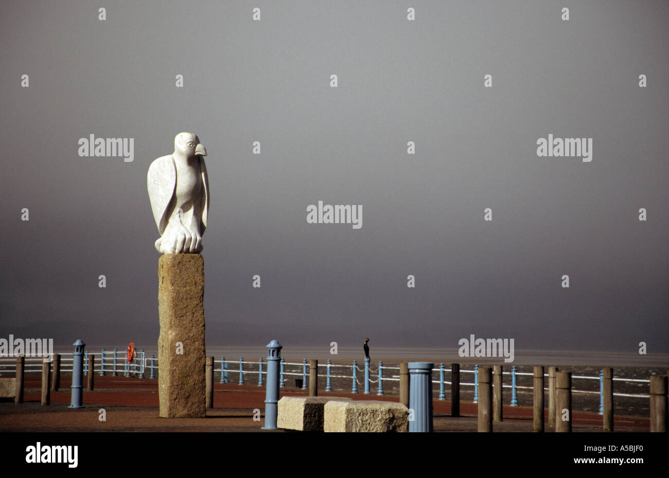 Bird sculpture on promenade morecambe High Resolution Stock Photography ...
