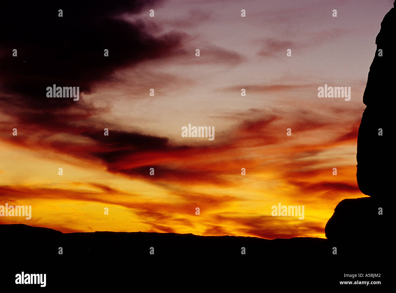 Sandstone Wall Sunset Stock Photo - Alamy