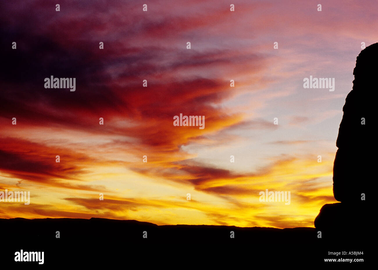 Sandstone Wall Sunset Stock Photo - Alamy