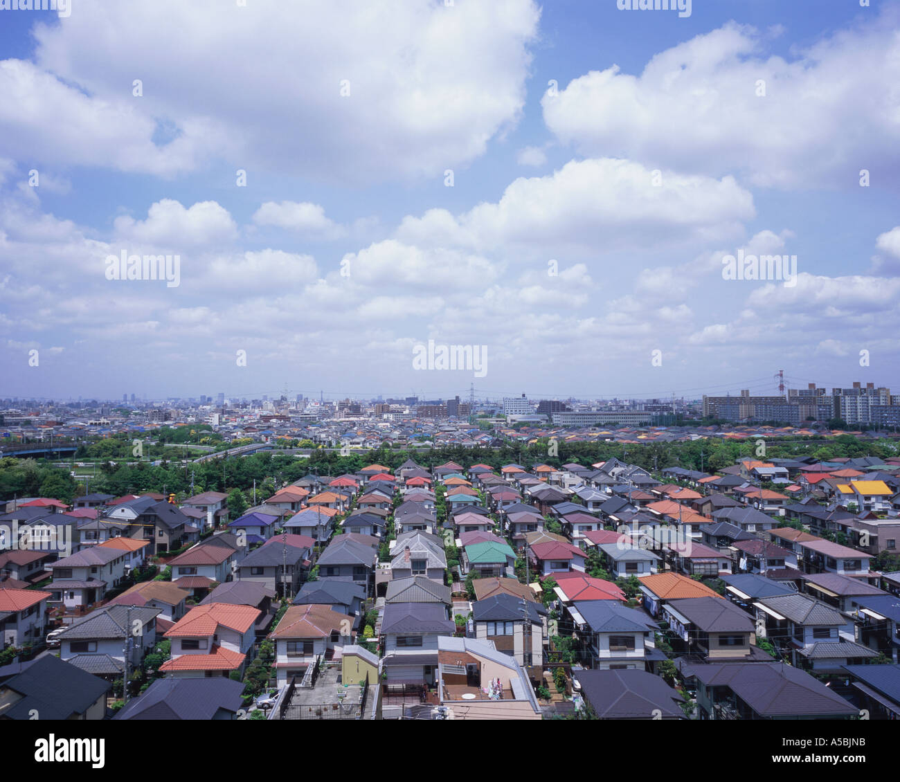 Residential district in Japan Stock Photo - Alamy