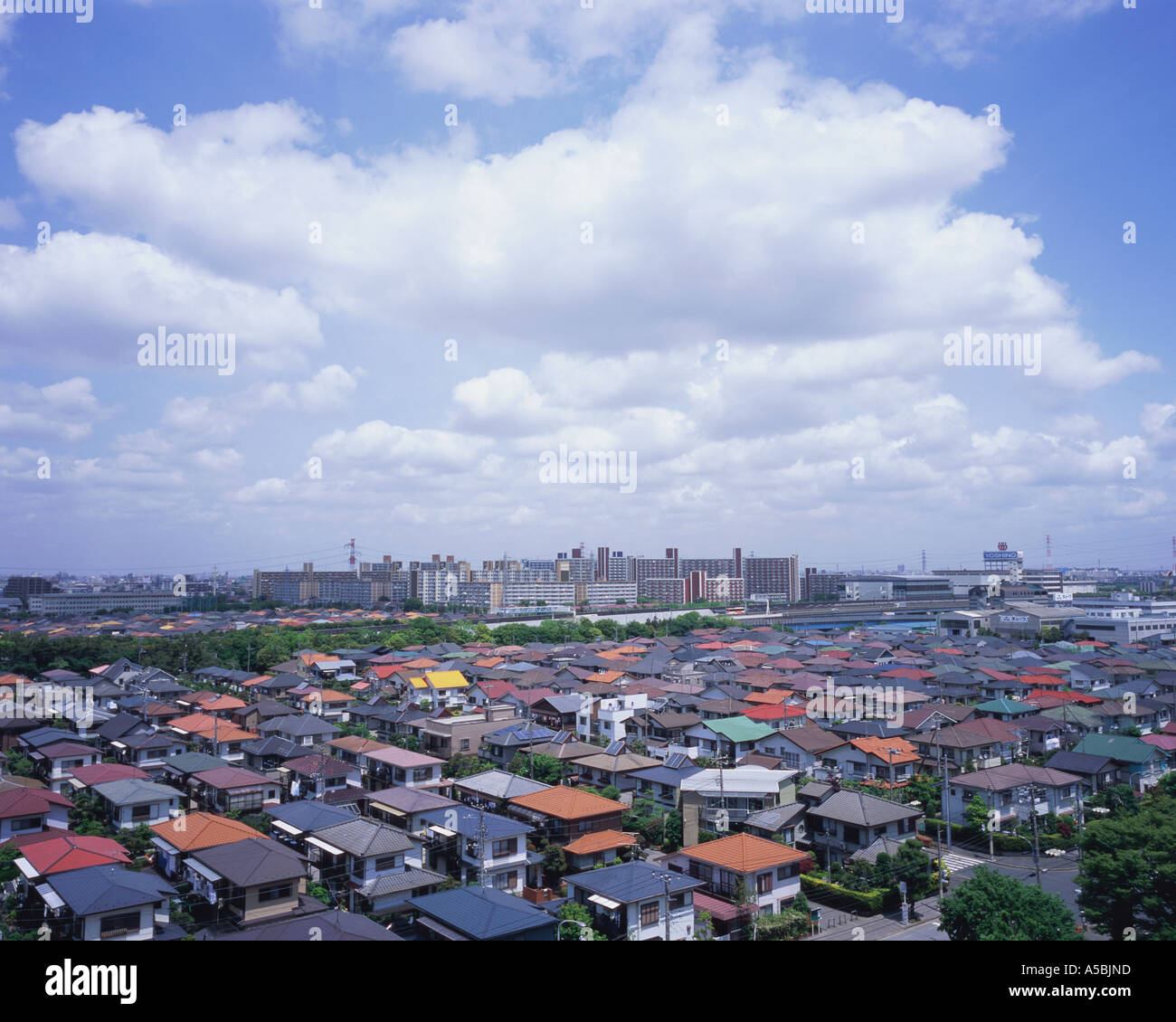 Residential district in Japan Stock Photo - Alamy