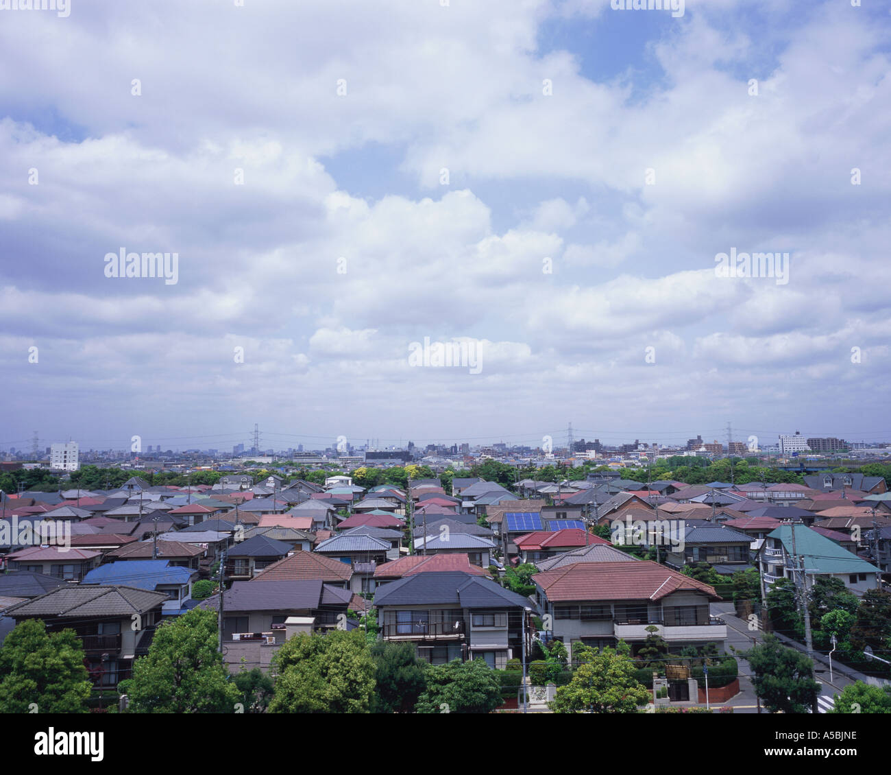 Residential district in Japan Stock Photo - Alamy