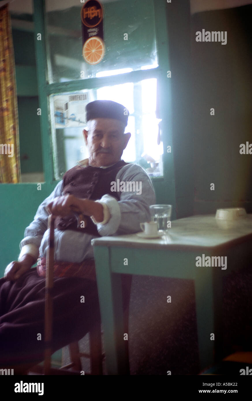 greece greek faces cyclades ios an old man still in traditional dress ...