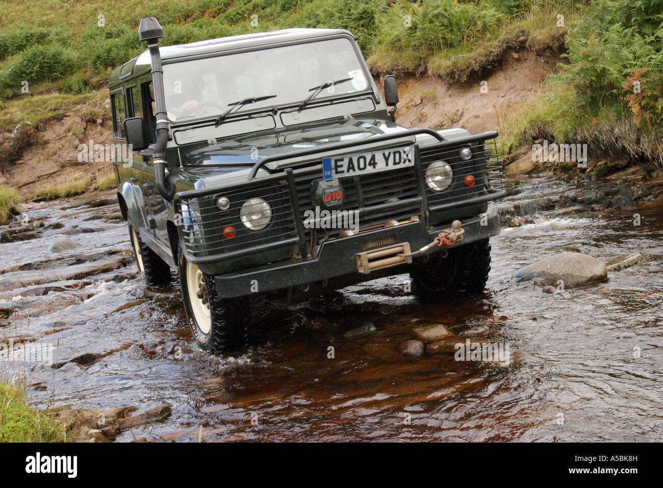 Landrover Defender Off Road Stock Photo - Alamy