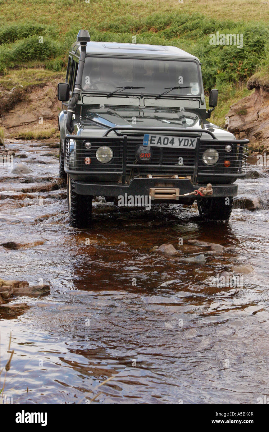 Landrover Defender Off Road Stock Photo - Alamy