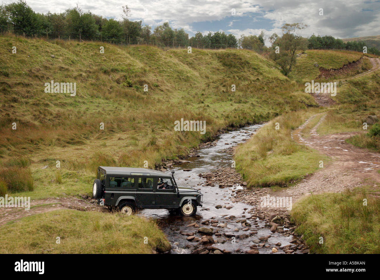 Landrover Defender Off Road Stock Photo - Alamy